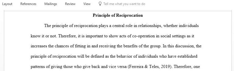 Principle of Reciprocation - exacthomework Principle of Reciprocation - exacthomework